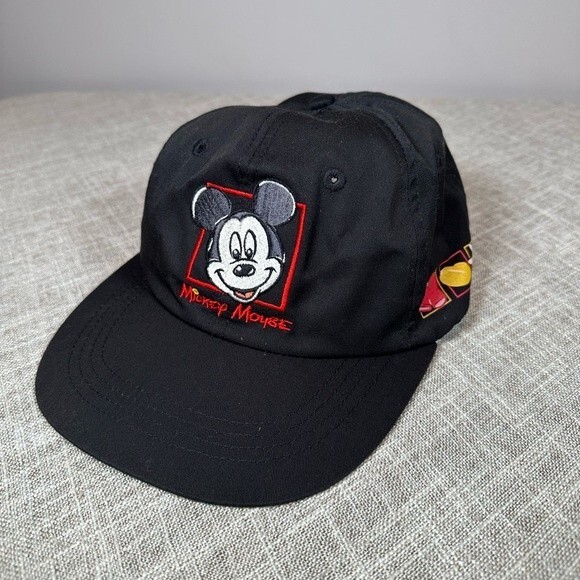 Disney | Accessories | Vintage Mickey Mouse Baseball Hat Embroidered ...